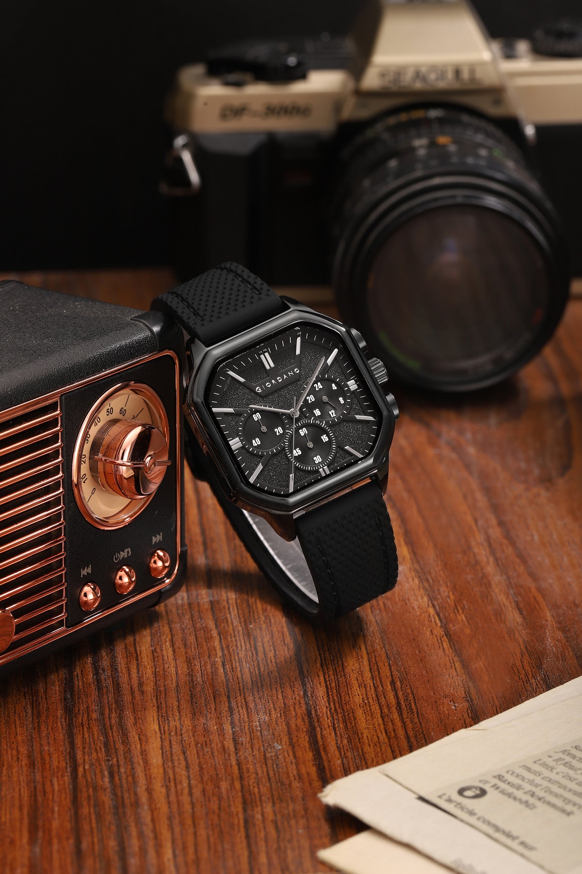 Giordano Analog Chronograph Watch for Men with Square Dial, Multi ...